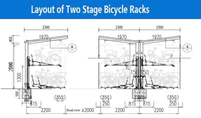 double bike parking system